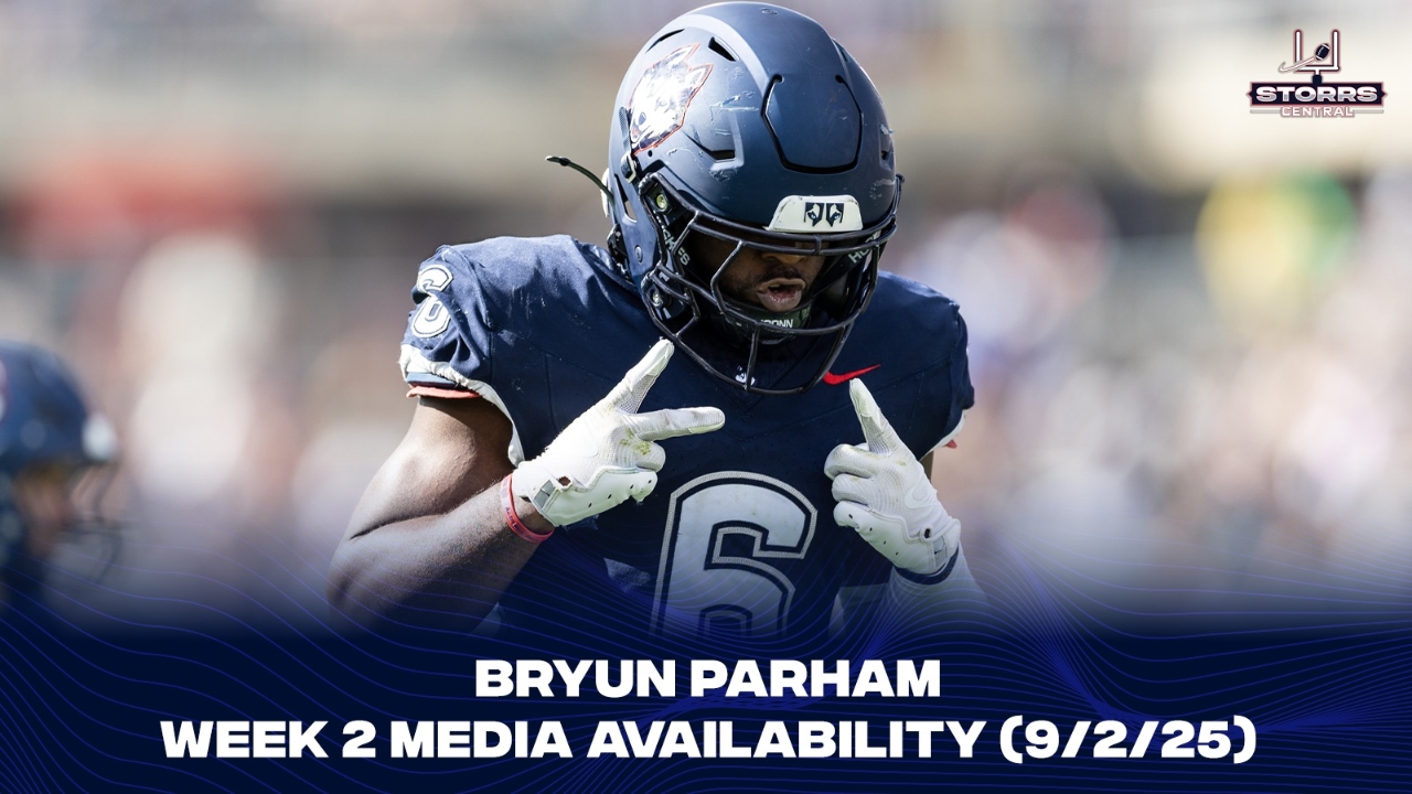UConn Football Week 2 Media Availabilities - Mora, Parham, Edwards ...