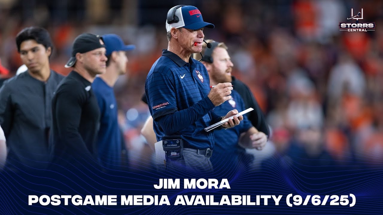 Coach Jim Mora Postgame Media Availability (Syracuse) - 9.6.25 | Storrs ...